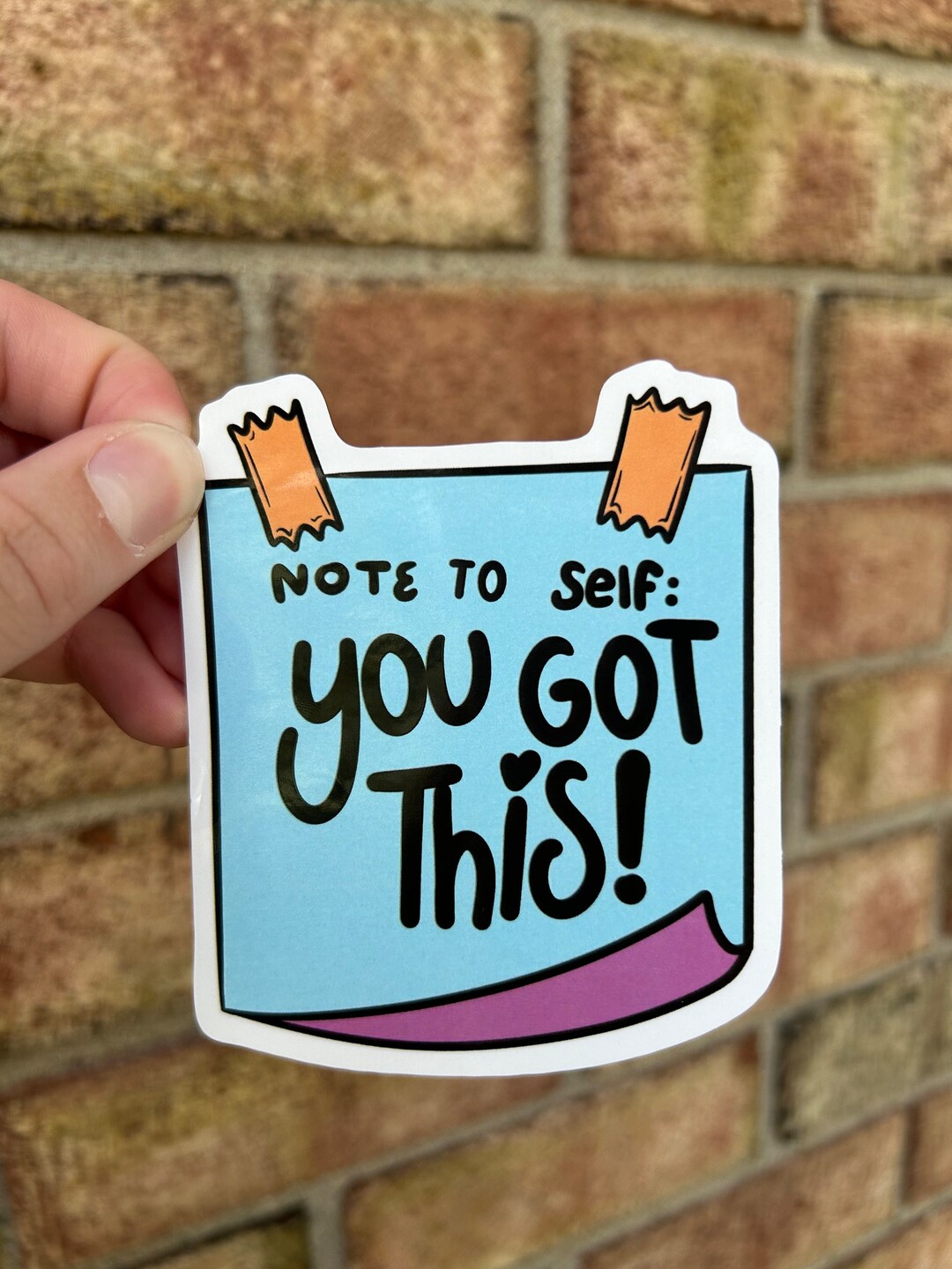 Positive Post-it Vinyl Sticker- Water Resistant - Etsy