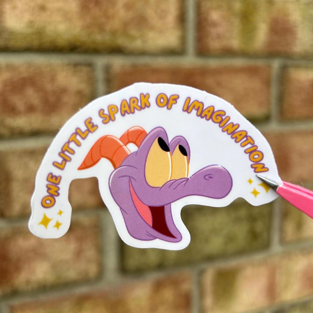 Figment Spark Transparent Vinyl Sticker- Water Resistant - Etsy