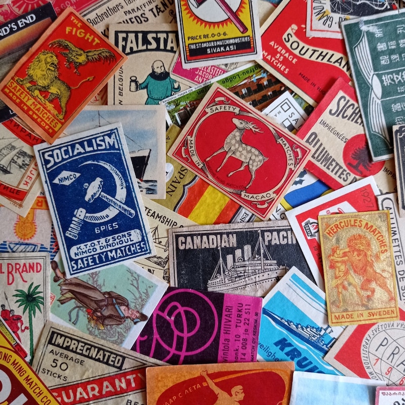 Matchbox Label - Etsy