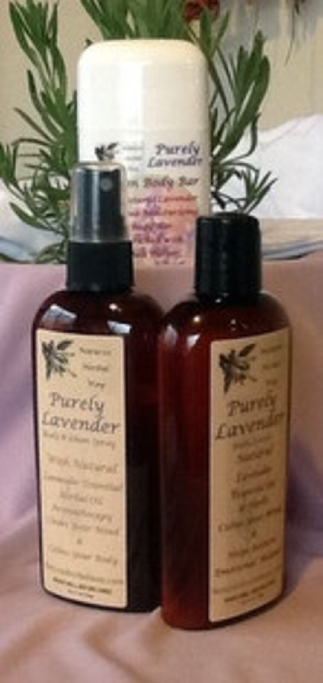 Purley Lavender Body & Linen Spray, Body Bar, Body Lotion - Etsy