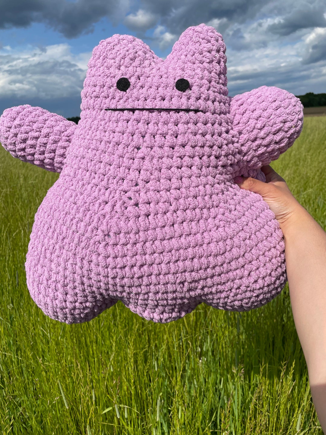 Sparkly Ditto Amigurumi Crochet Pokemon Ditto - Etsy