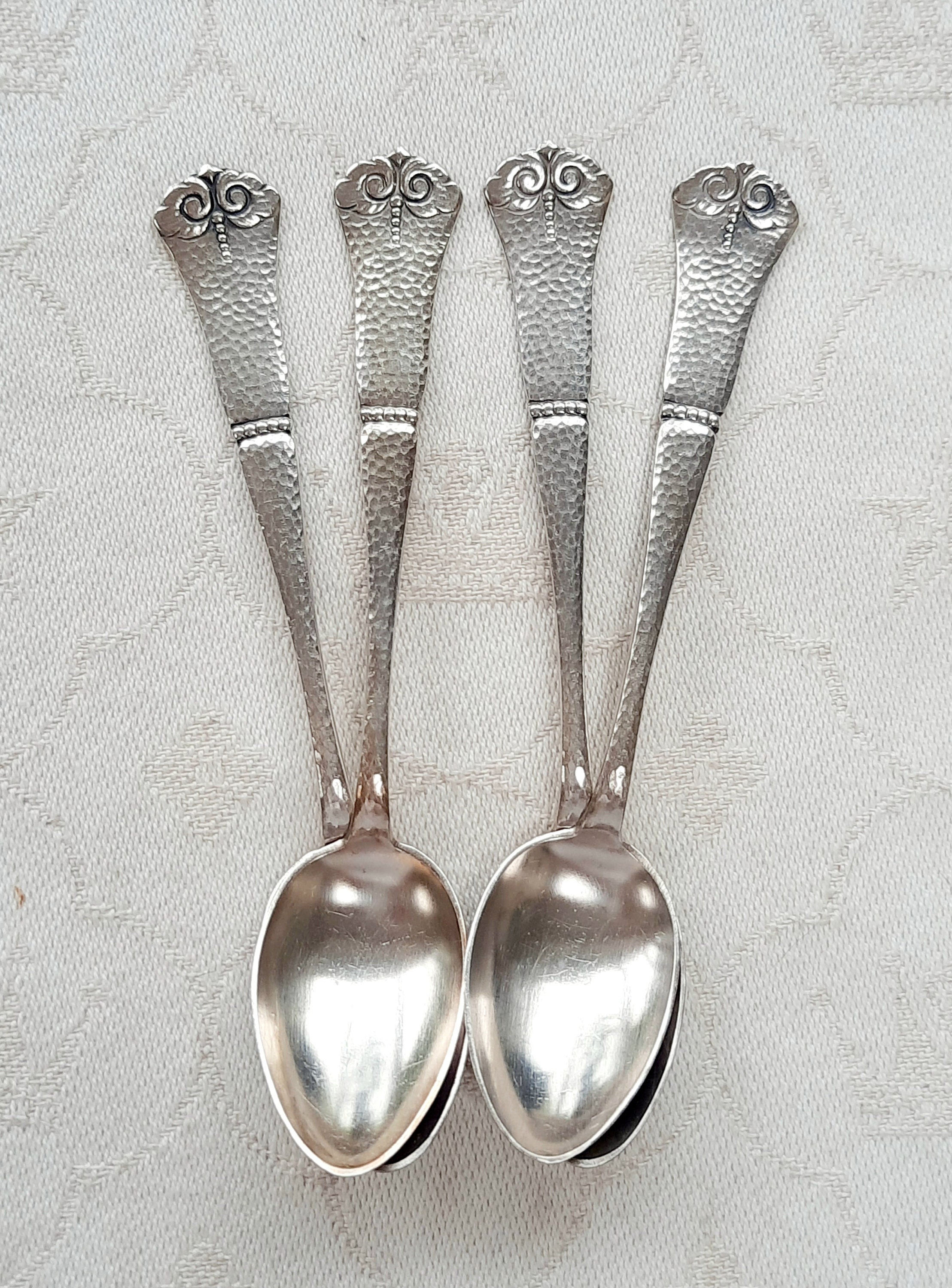 Danish Art Nouveau Coffee Spoons - Etsy