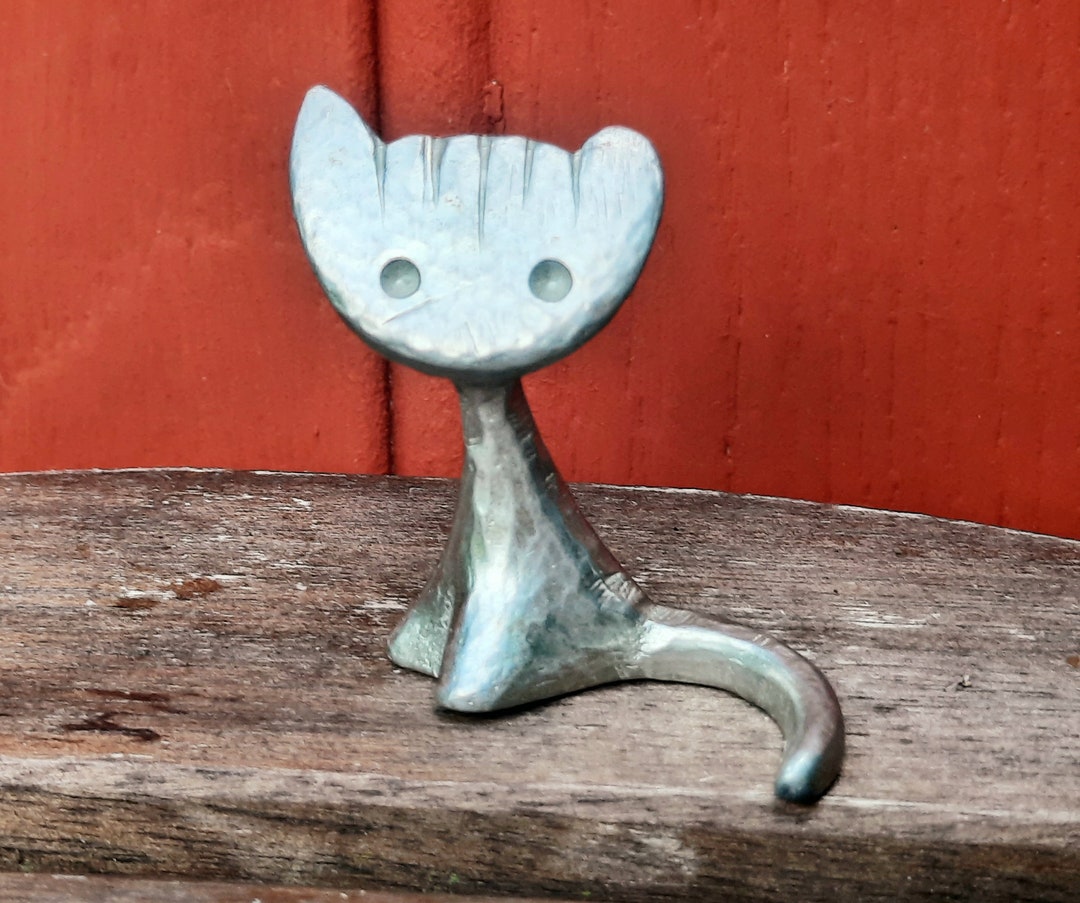 Swedish Pewter Cat Figurine Miniature - Etsy