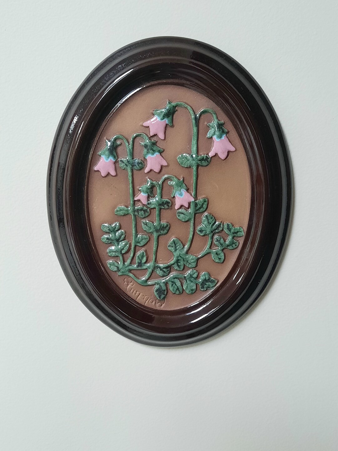 Gabriel Ceramic Wall Tile, Linnea Flowers, Swedish - Etsy