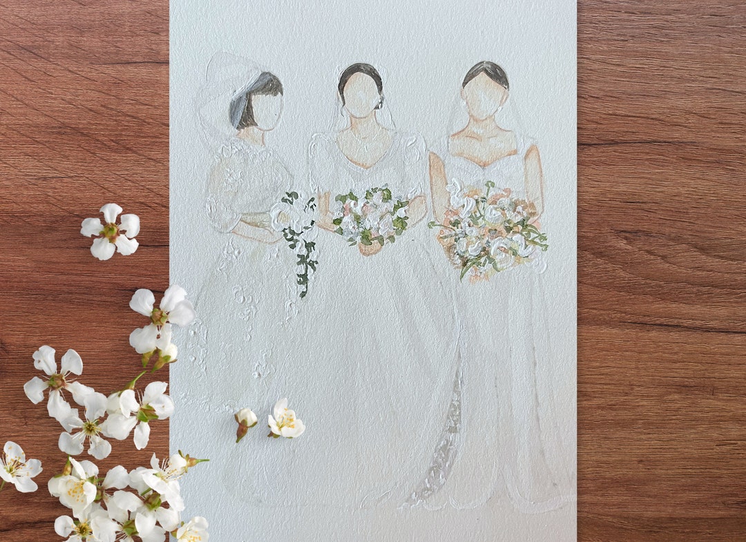 Generation Wedding Painting, Mother of Bride Gift, Generation Wedding ...