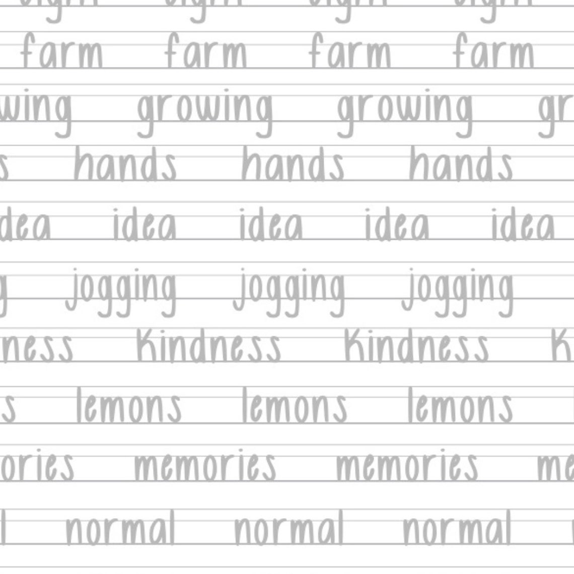 Cute and Preppy Handwriting Worksheets, 10 Pages, College Notes, High ...