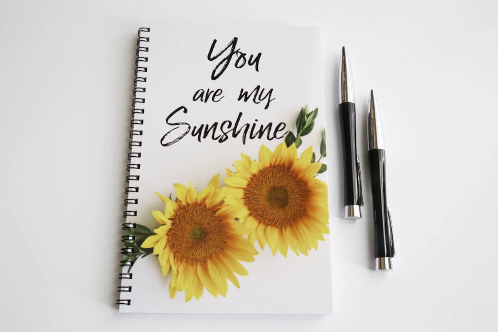 You Are My Sunshine Notebook Spiral Notebook Sunflower | Etsy