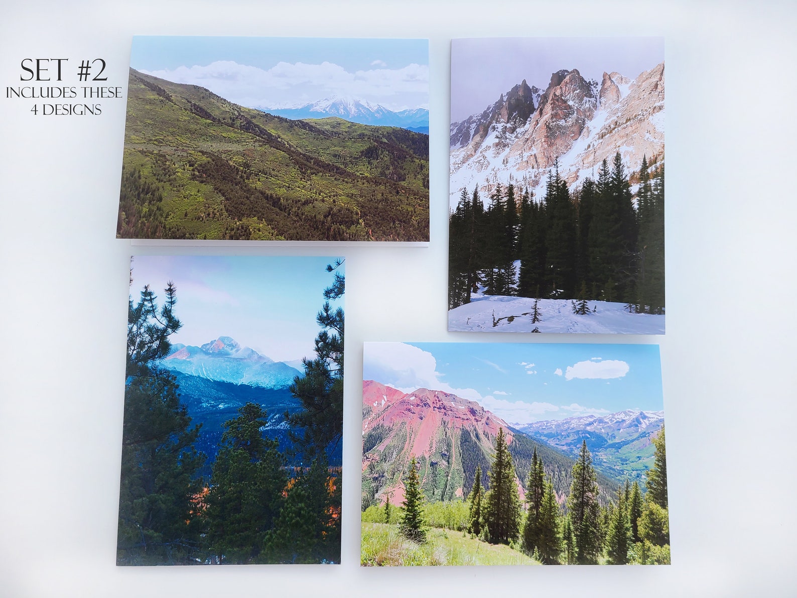 Mountain Notecards Mountain Note Card Notecard Set with | Etsy