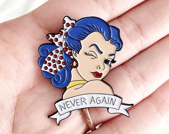 X Files "never Again" Pinup Enamel Pin - Etsy