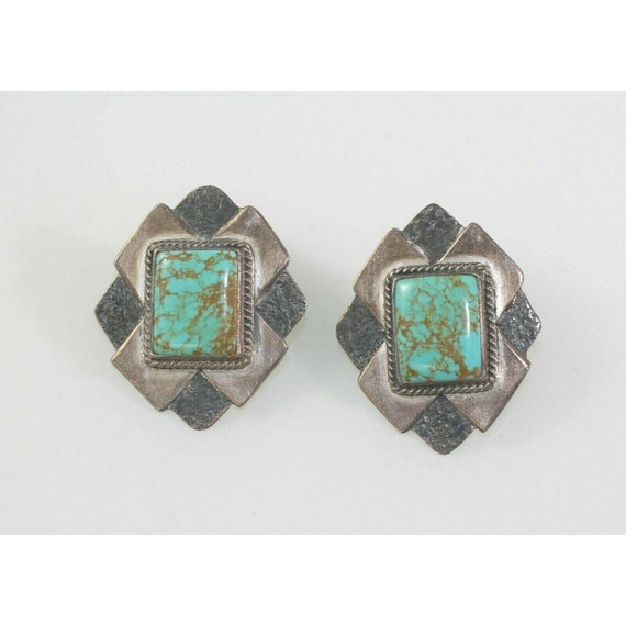 RON WESLEY Native American Taos Pueblo Turquoise Ster… - Gem