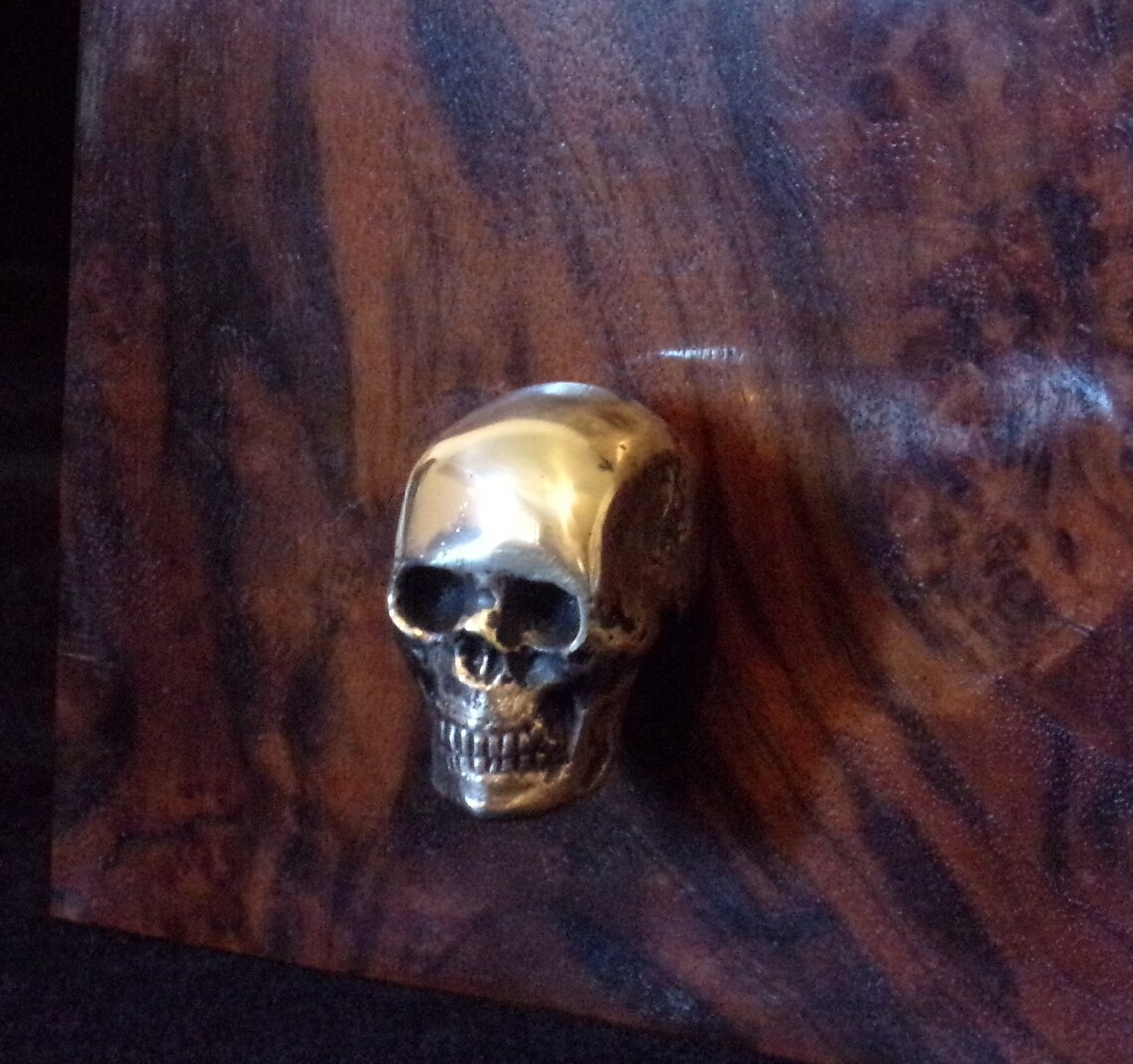 Skull Cabinet Knob Solid Bronze Drawer Knob Interior Design | Etsy