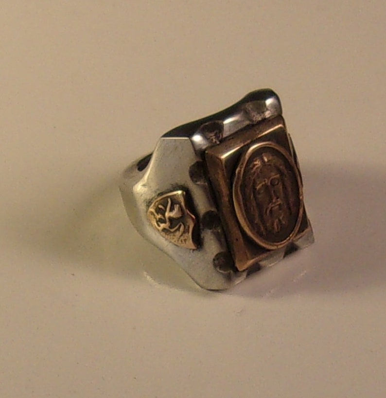 Sacred Shroud Ring Mexican Biker Ring Souvenir Ring Face of - Etsy