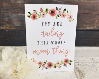 New Mom Card - Etsy