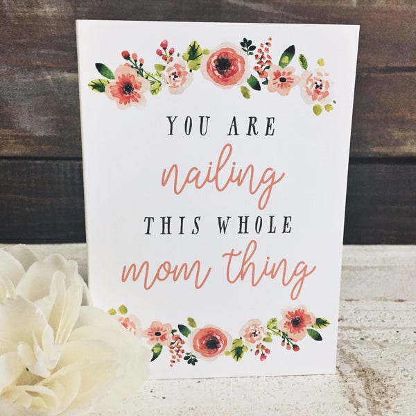 Card for New Mom - Etsy