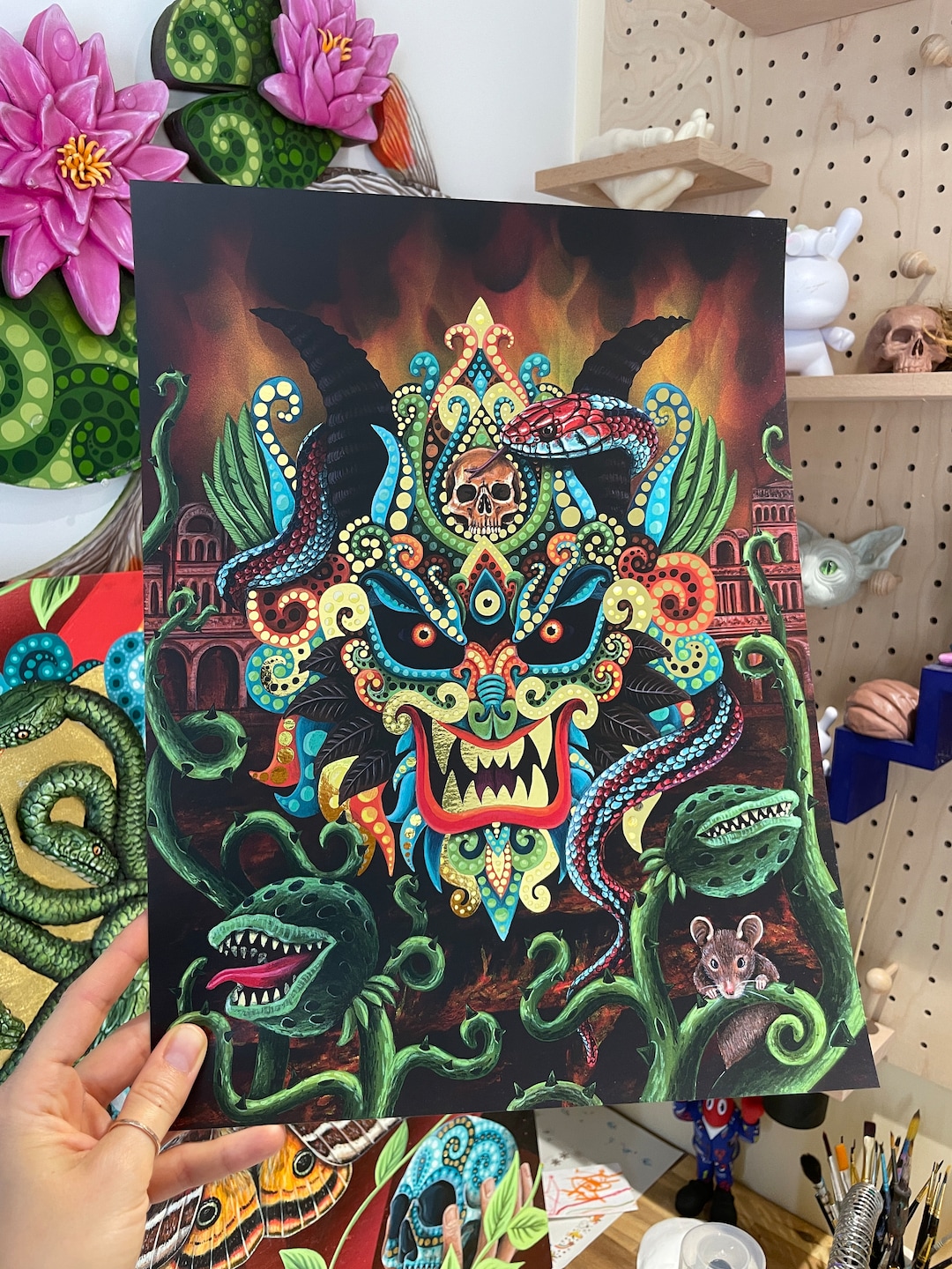 Pandemonium Print Gold Edition - Etsy