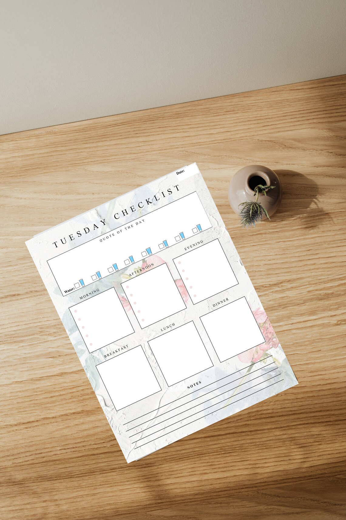 Daily Checklist, 7 Day Planner Checklist - Etsy