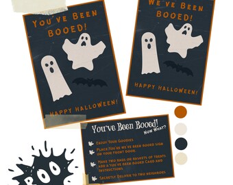 You've Been Booed Printables / Halloween Printables - Etsy