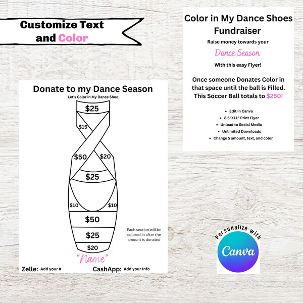 Sponsor My Dance Season Template - Etsy