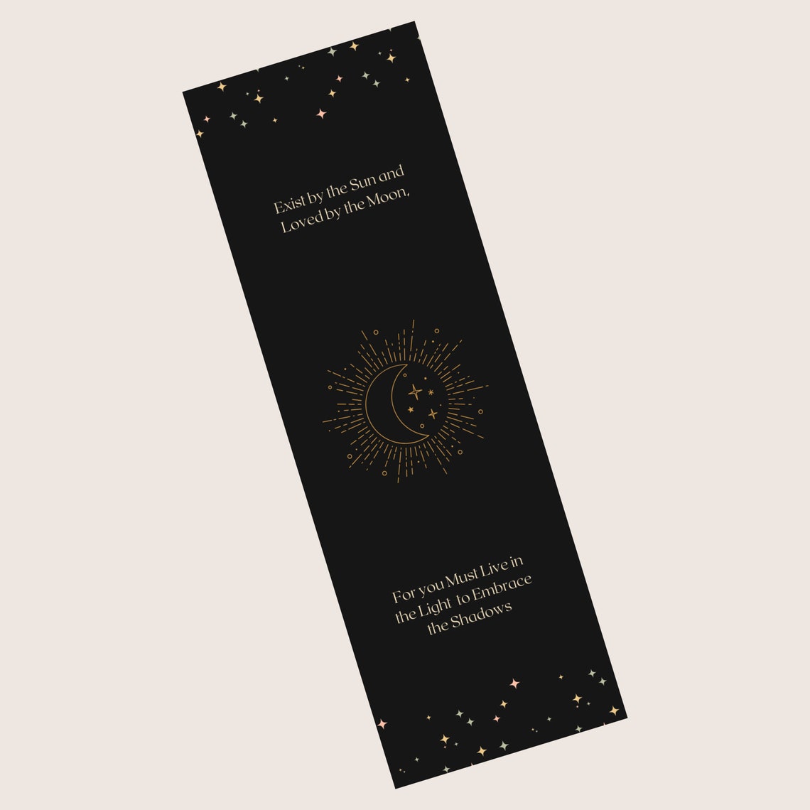 4 Astrology Stars Bookmarks, Stars Sun Moon Space Bookmark, Reading ...