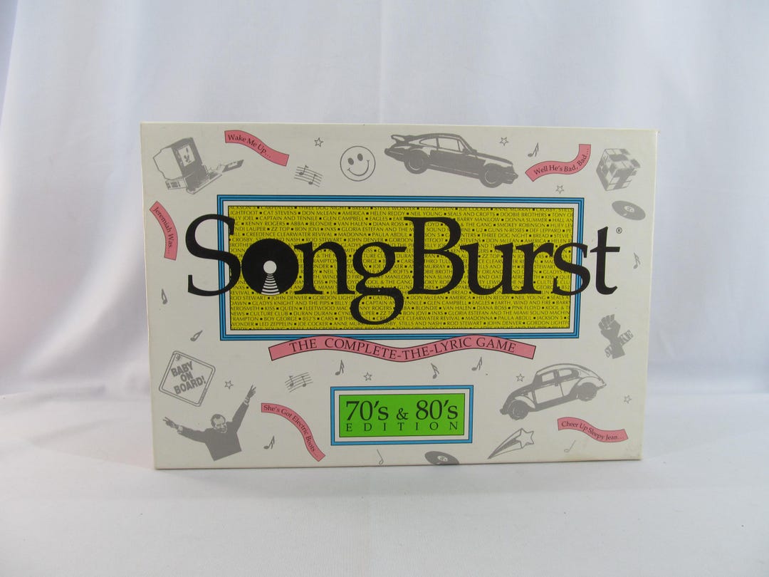 Vintage / Retro 1992 Song Burst the Complete the Lyric Game 70's & 80's ...
