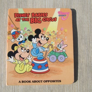 Vintage / Retro 1987 Walt Disney Babies at the Big Circus A Book About ...