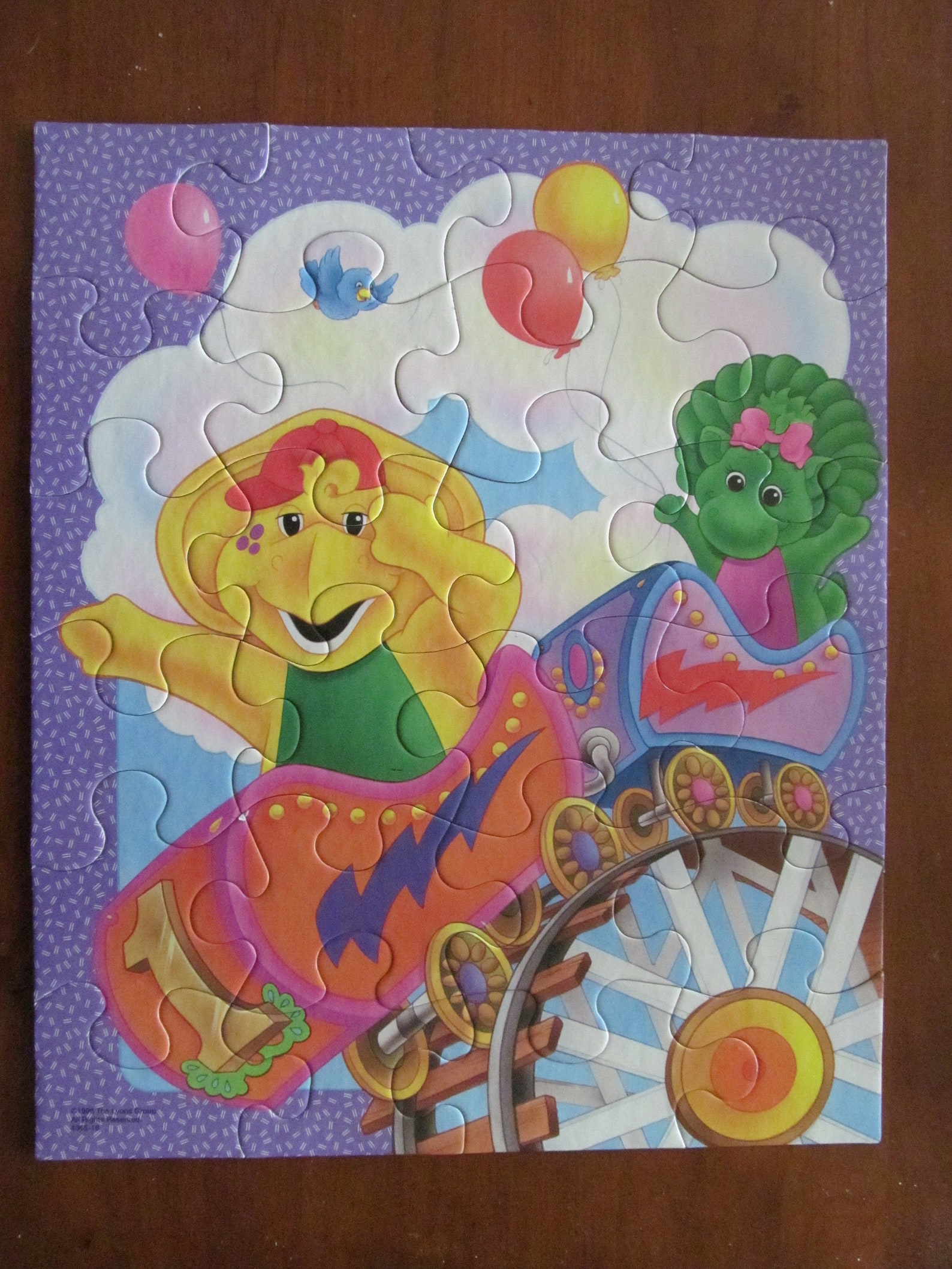 Vintage / Retro Barney 1996 Roller Coaster Ride 24 Piece - Etsy