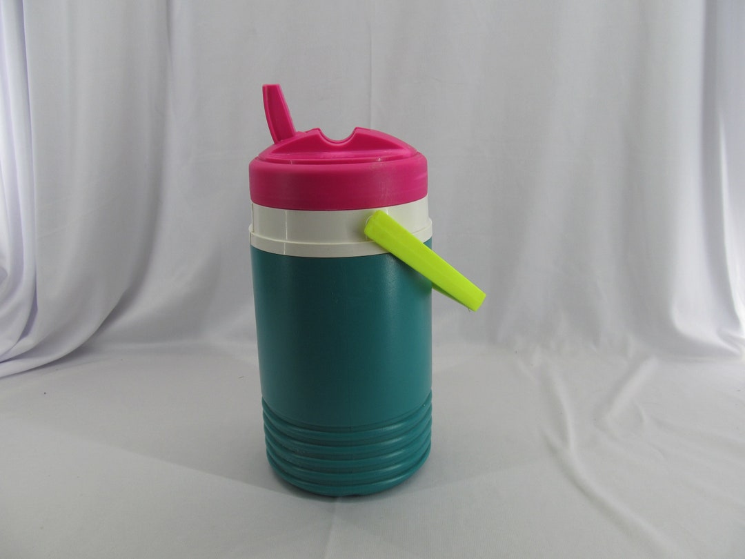 Vintage / Retro Igloo Neon Yellow Hot Pink Turquoise Blue Green Half ...