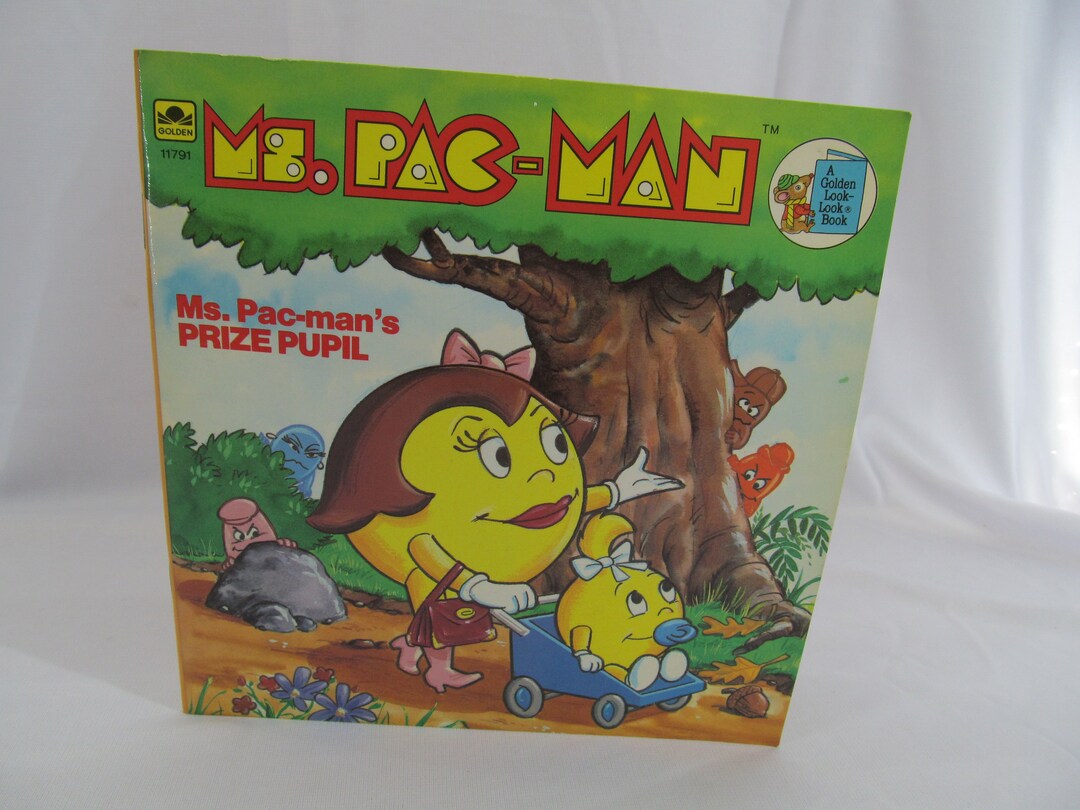 Vintage / Retro 1983 Ms. Pac-man Ms. Pacman's Prize Pupil A Golden Look ...