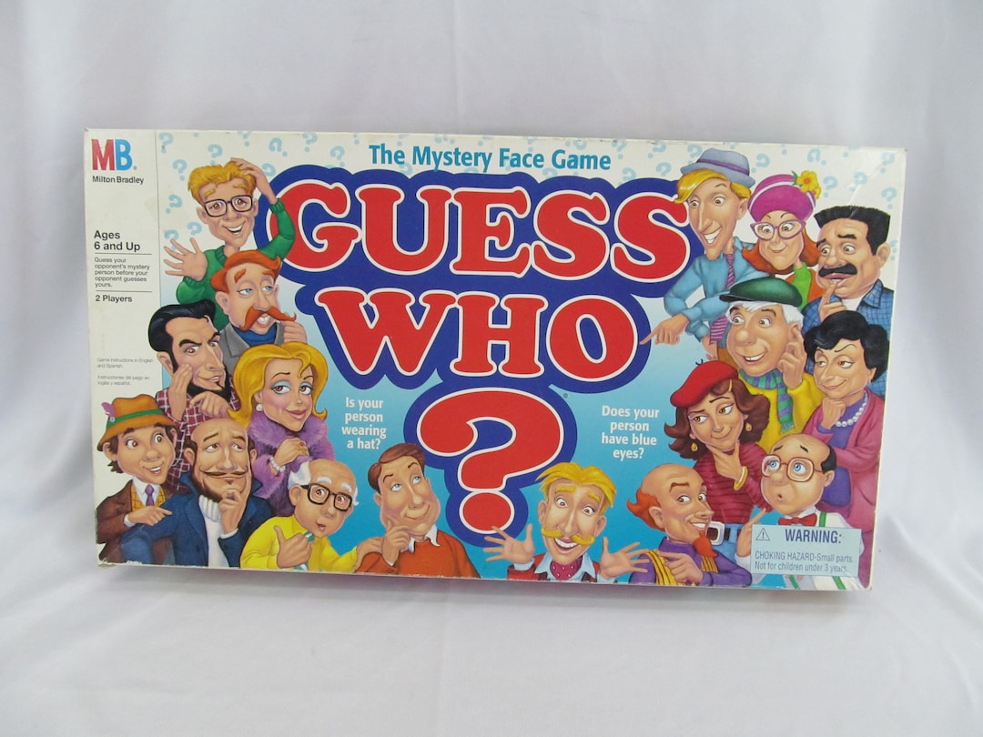 Vintage / Retro 1996 Guess Who the Mystery Face Game Board Game by ...