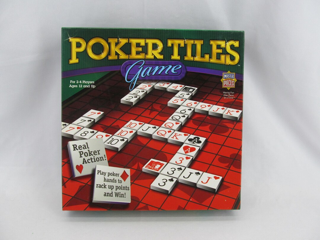 NEW Parts Vintage / Retro 2005 Poker Tiles Board Game by Master Pieces ...