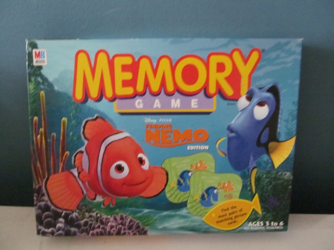Vintage / Retro Pixar Finding Nemo Edition Memory Matching - Etsy