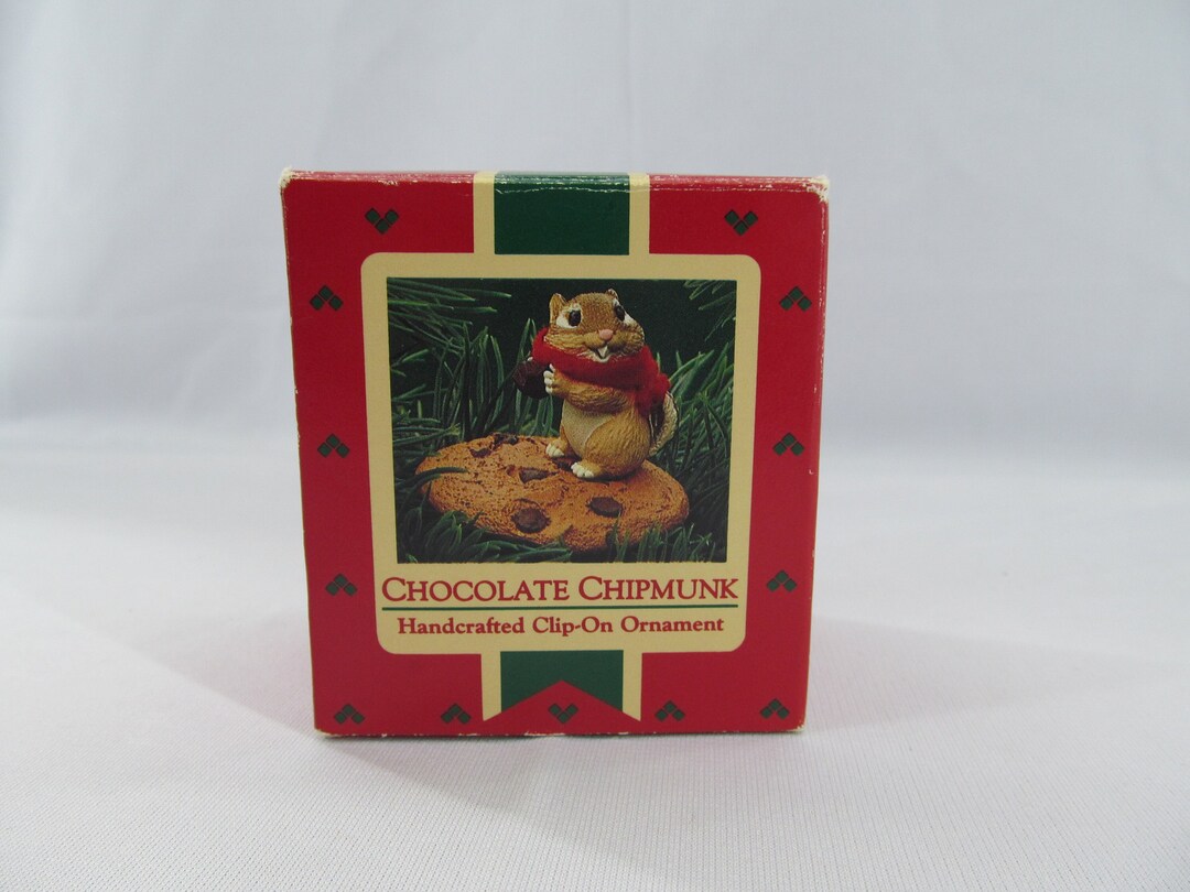 Vintage / Retro 1987 Chocolate Chipmunk Cookie Hallmark Keepsake ...
