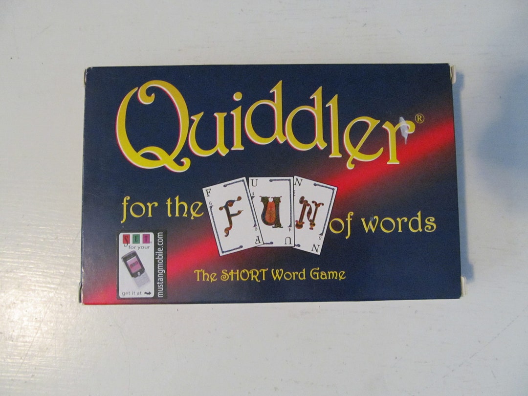 Vintage / Retro 1998 Quiddler for the Fun of Words the Short Word Game ...