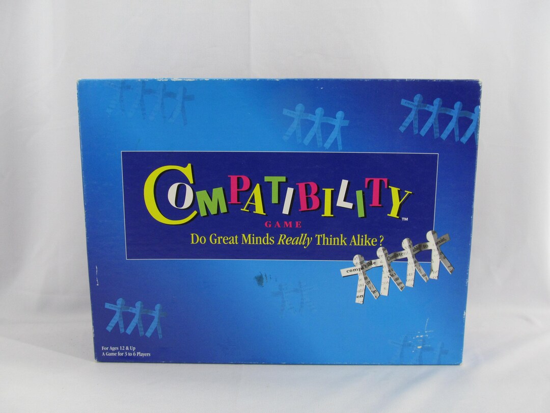 Vintage / Retro 1996 Compatibility Party Board Game Do Great Minds ...