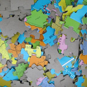 Vintage / Retro 1990 United States of America Map 300 Piece Jigsaw ...