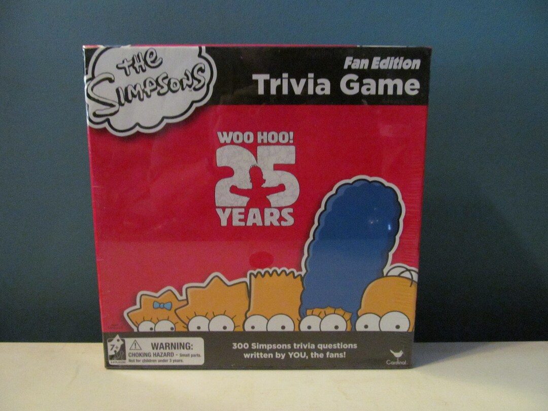 SEALED Brand New Vintage / Retro the Simpsons Fan Edition Trivia Game ...