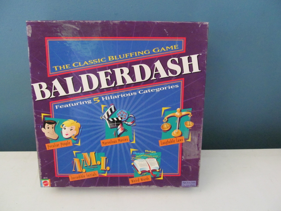 Vintage / Retro Balderdash the Hilarious Bluffing Party Board Game by ...