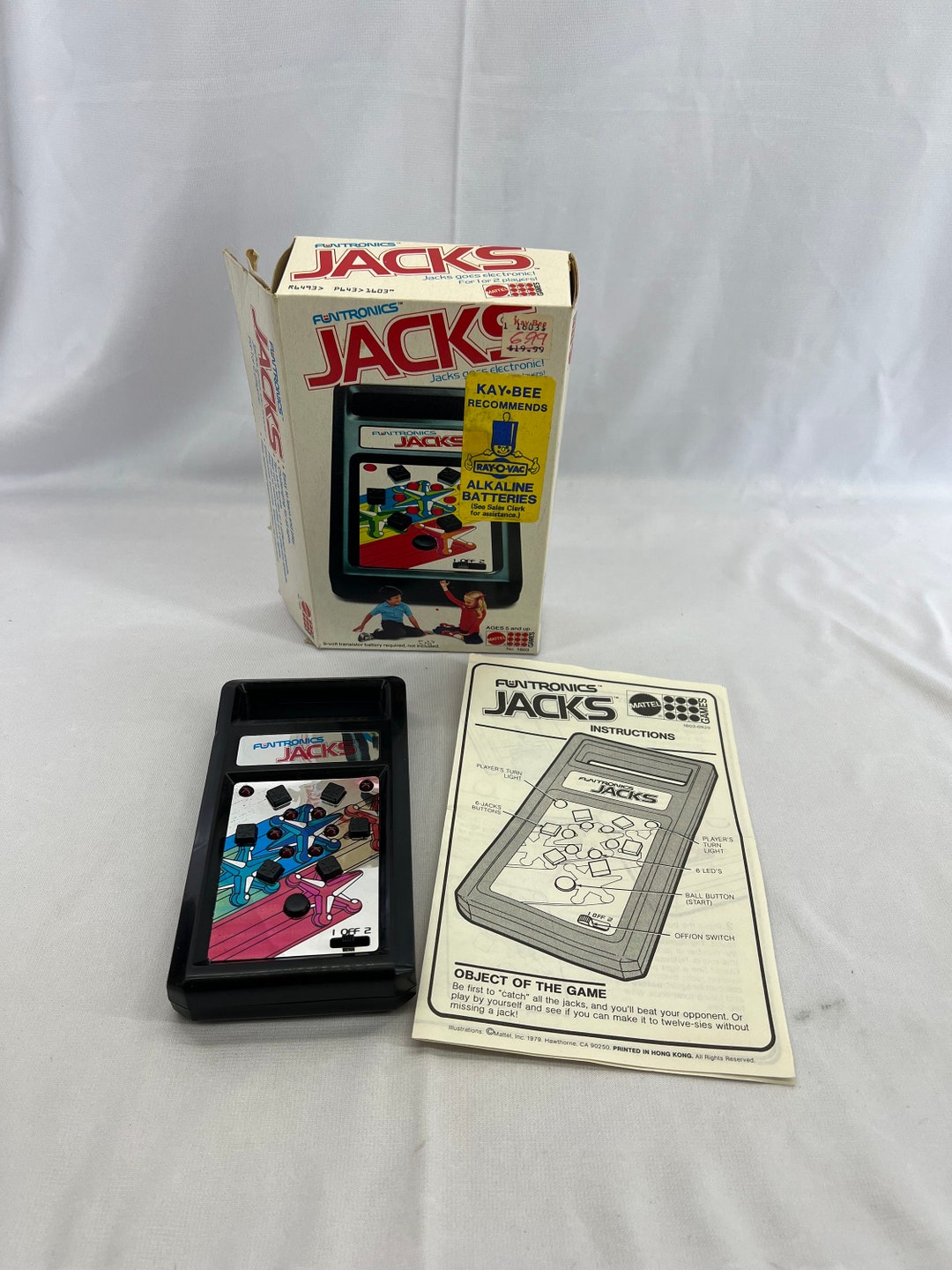 Vintage / Retro 1979 Funtronics Jacks Video Game for 1 or 2 Players by ...