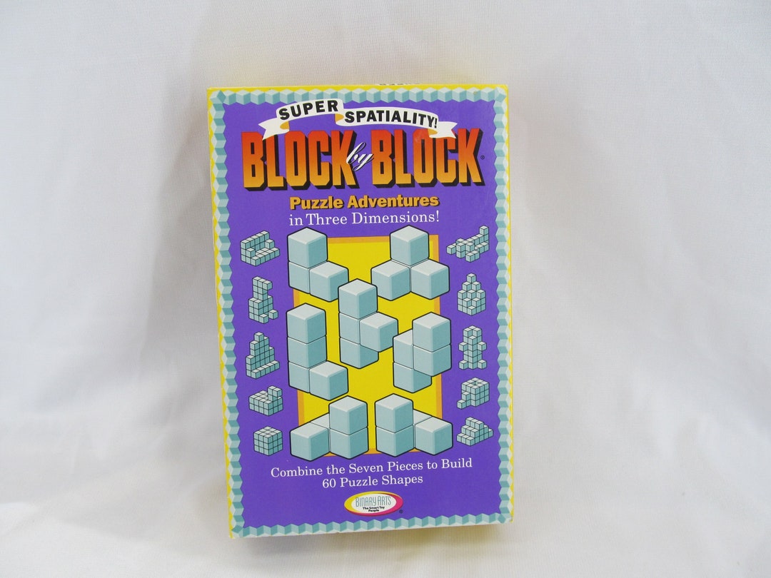 Vintage / Retro 1995 Super Spatiality Block by Block Puzzle Adventures ...