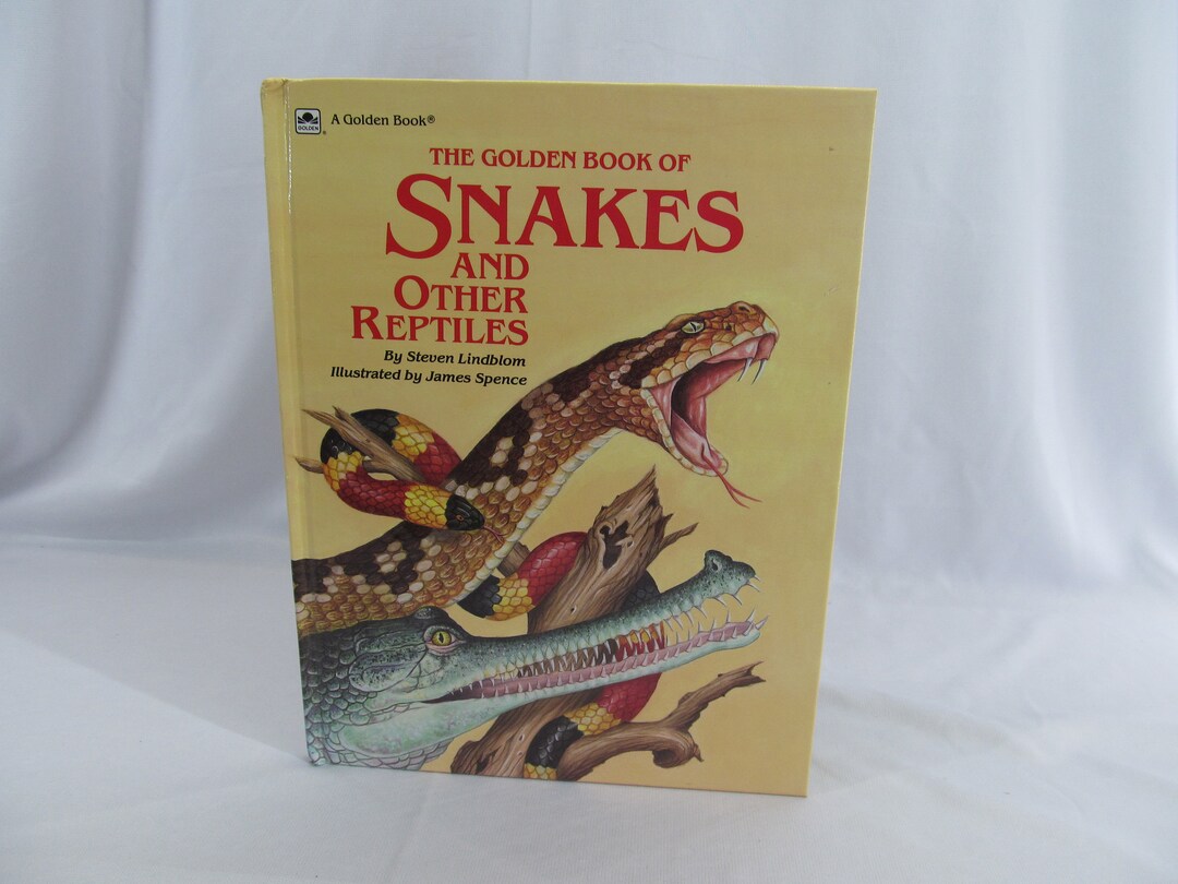 RARE Vintage / Retro 1990 the Golden Book of Snakes and Other Reptiles ...