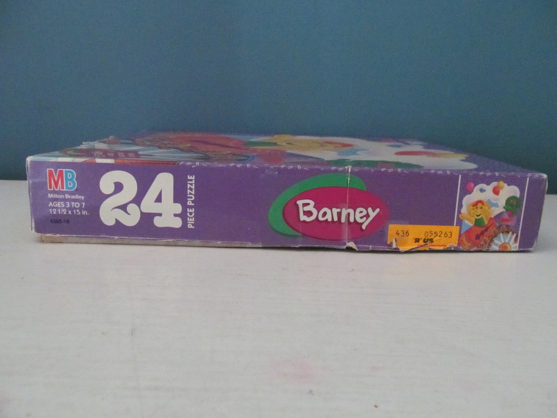 Vintage / Retro Barney 1996 Roller Coaster Ride 24 Piece - Etsy