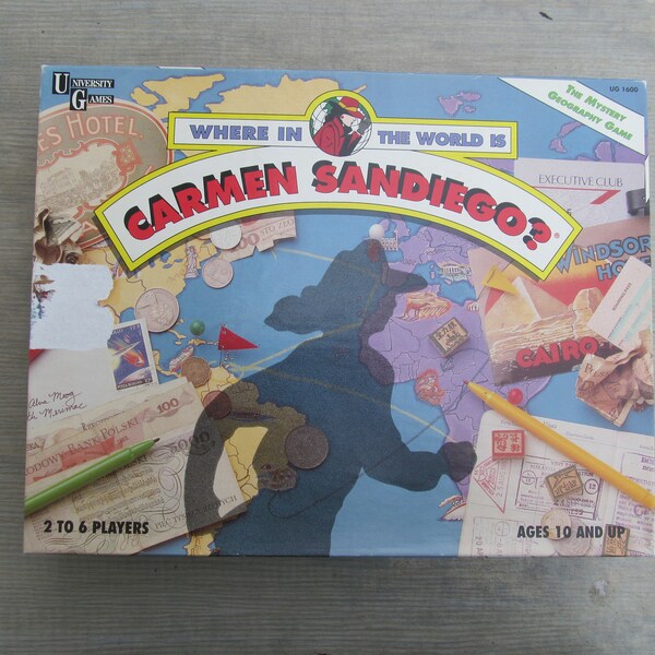Where in the World is Carmen Sandiego Board Game - Etsy