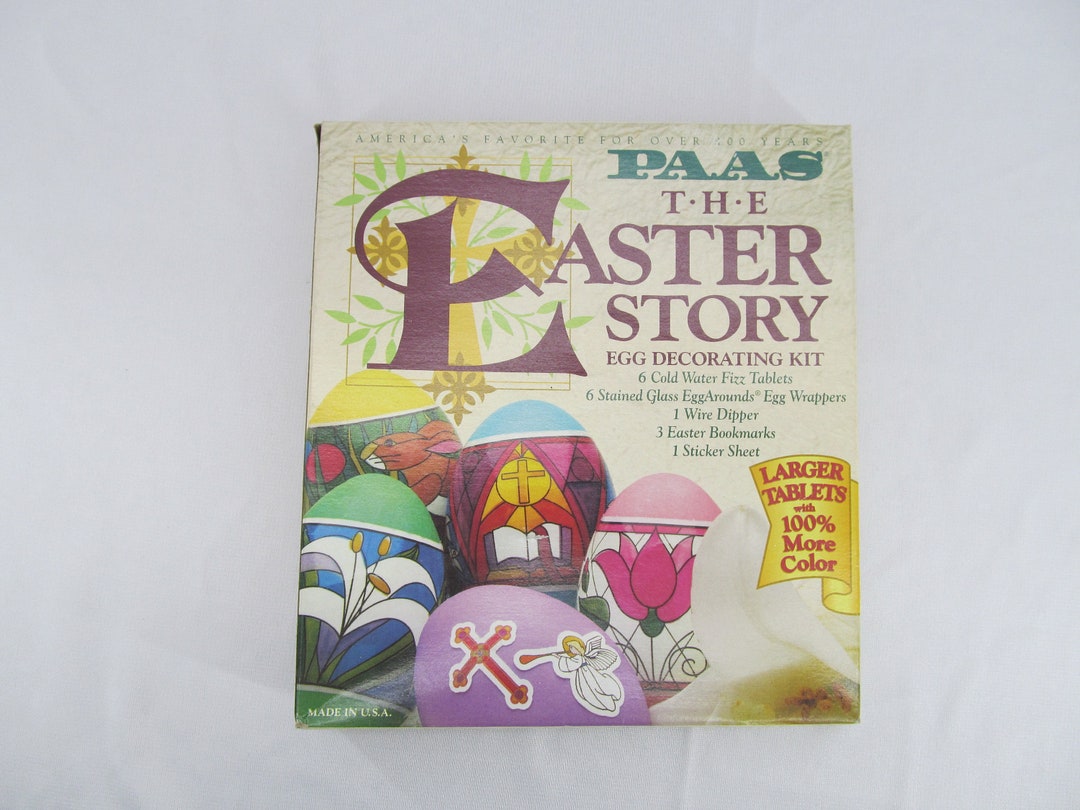 NEW Vintage / Retro 1996 Paas the Easter Story Religious Christian Egg ...