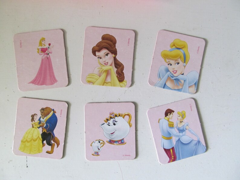 Vintage / Retro the Disney Princesses Edition Memory Matching - Etsy