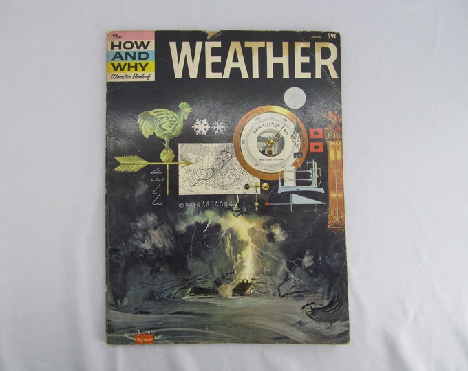 RARE Vintage / Retro 1960 the How and Why Wonder Book of Weather Soft ...