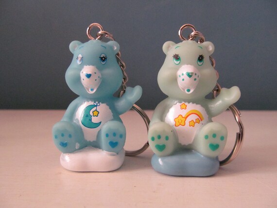 Upcycled Care Bears / Carebears Toy Keychains Upcycle… - Gem