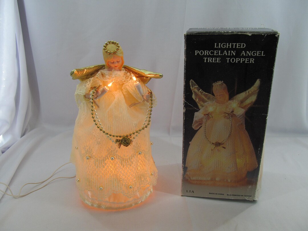 Vintage / Retro Lighted Porcelain Soft-glo Angel Light up Christmas ...