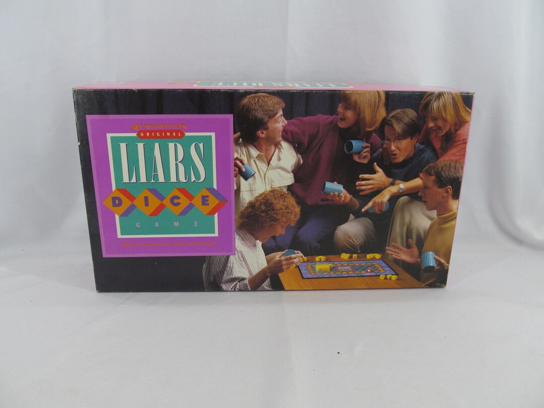 NEW Vintage / Retro 1987 Liar's Dice Board Game / Boardgame Milton ...