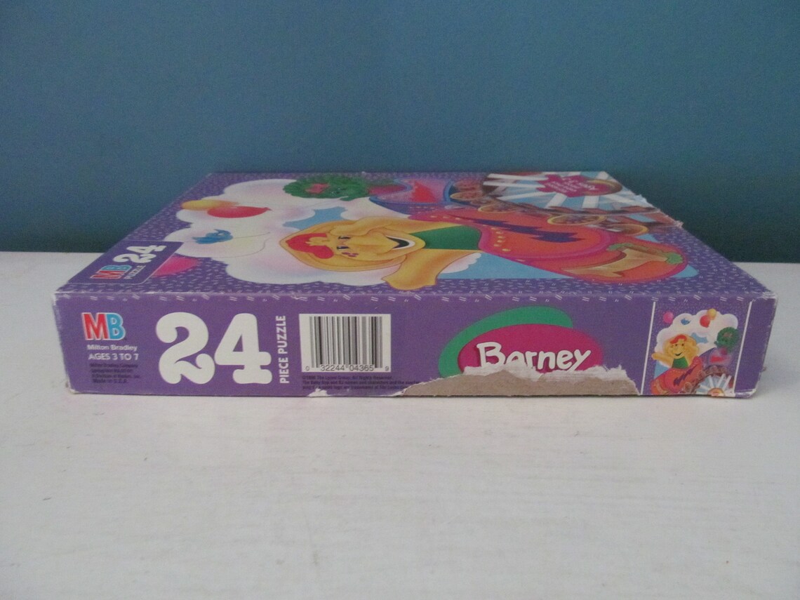 Vintage / Retro Barney 1996 Roller Coaster Ride 24 Piece - Etsy