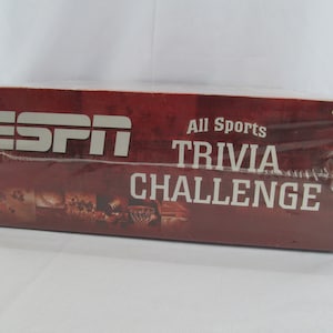 New SEALED Vintage / Retro ESPN All Sports Trivia Challenge Board Game ...